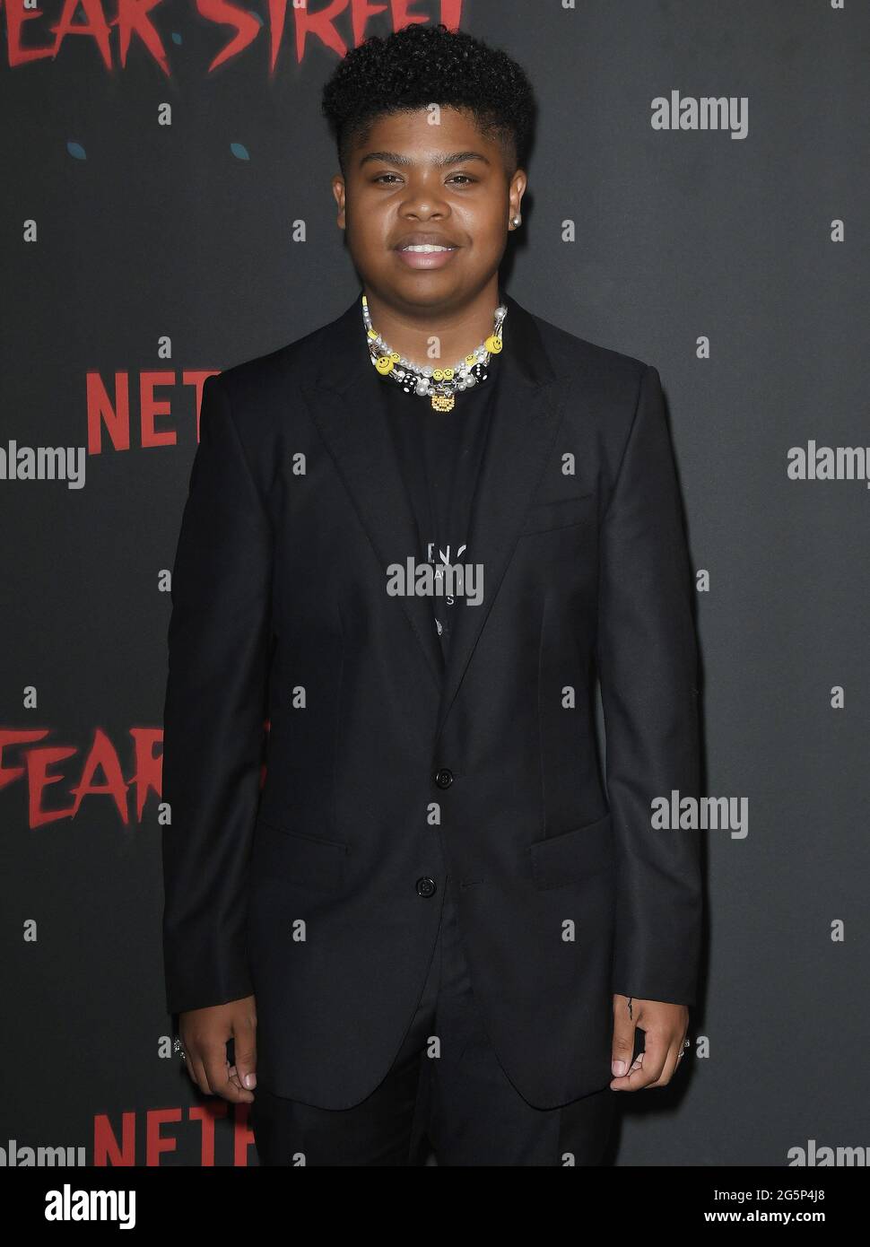 Benjamin Flores Jr. arrives at the FEAR STREET TRILOGY Premiere held at ...