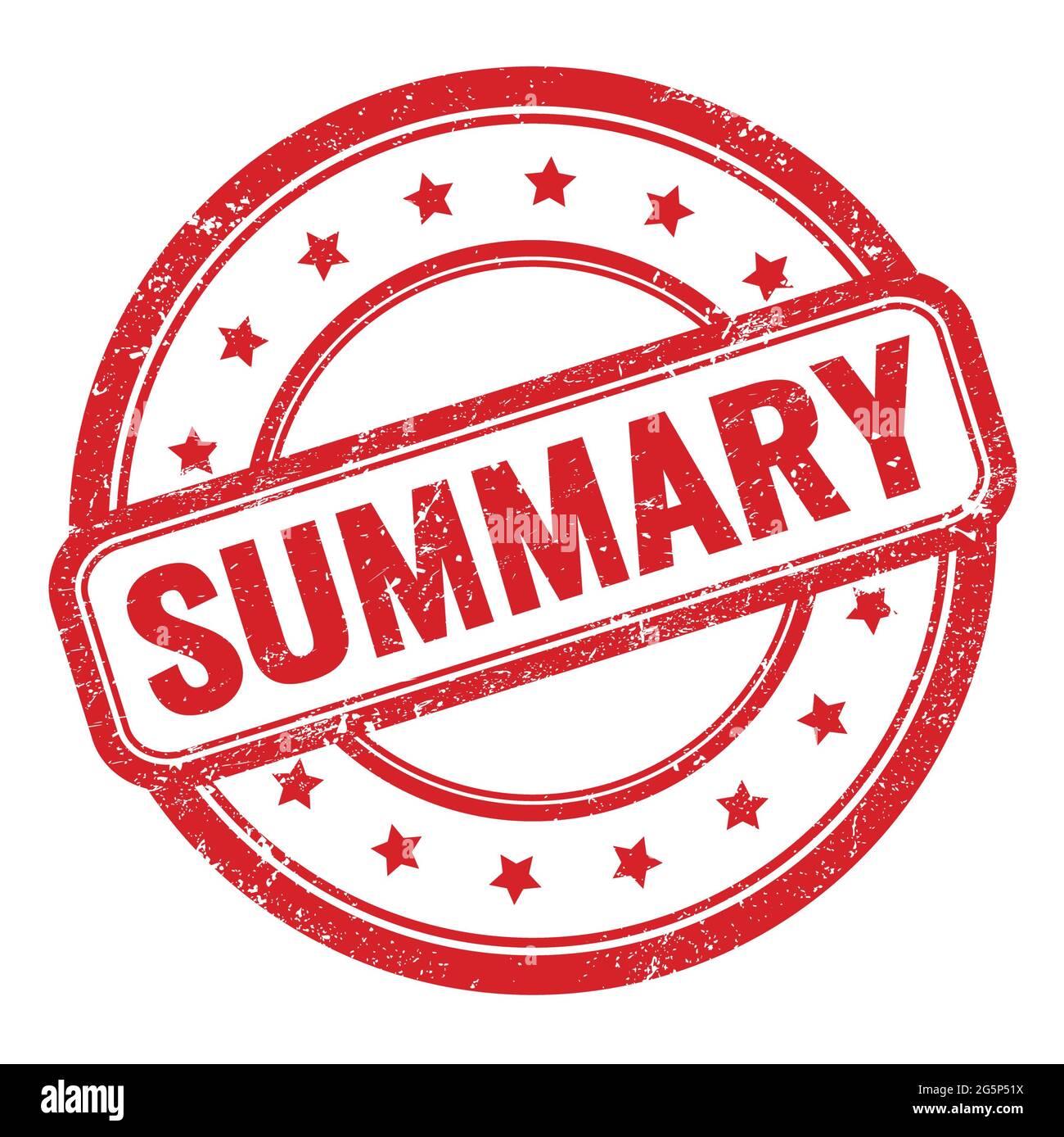 Summary rubber stamp hi-res stock photography and images - Alamy