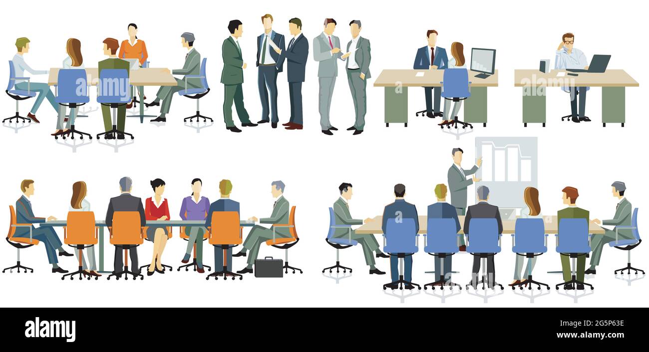 Course and session and discussion in the group Stock Vector Image & Art ...