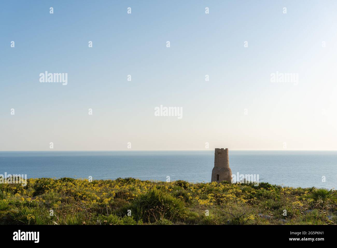 Stunning view of the historic Torre del Gerro watchtower in Alicante ...