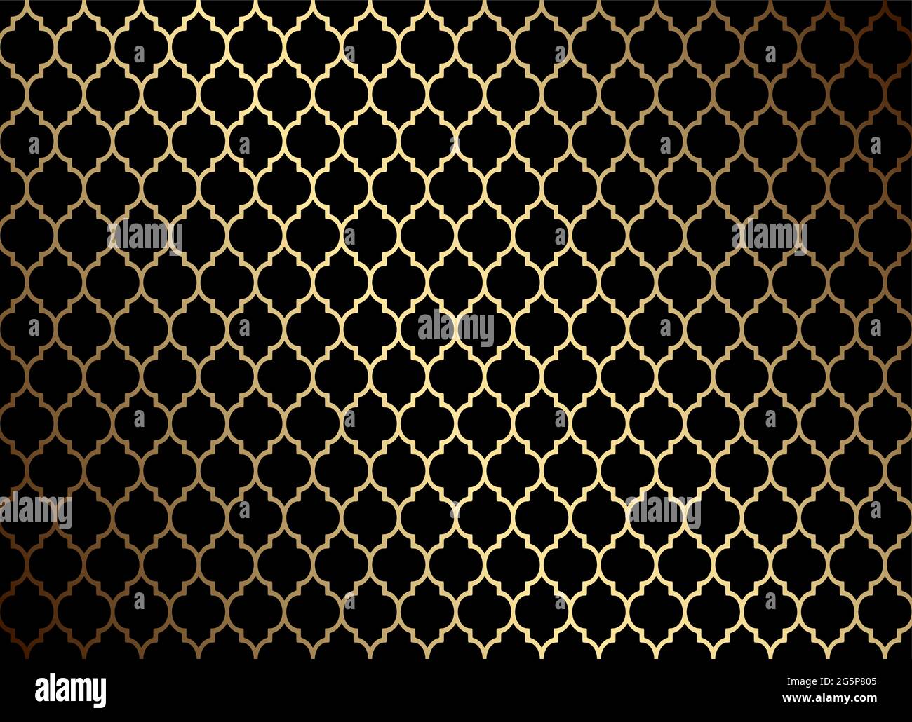 Moroccan Seamless Pattern.Traditional pattern with gold and black ...