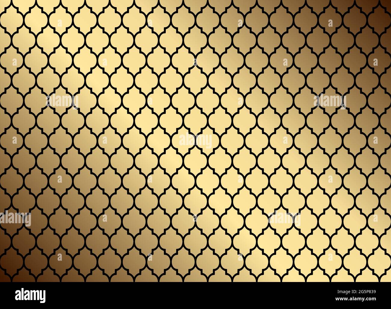 Moroccan Seamless Pattern.Traditional pattern with gold and black ...
