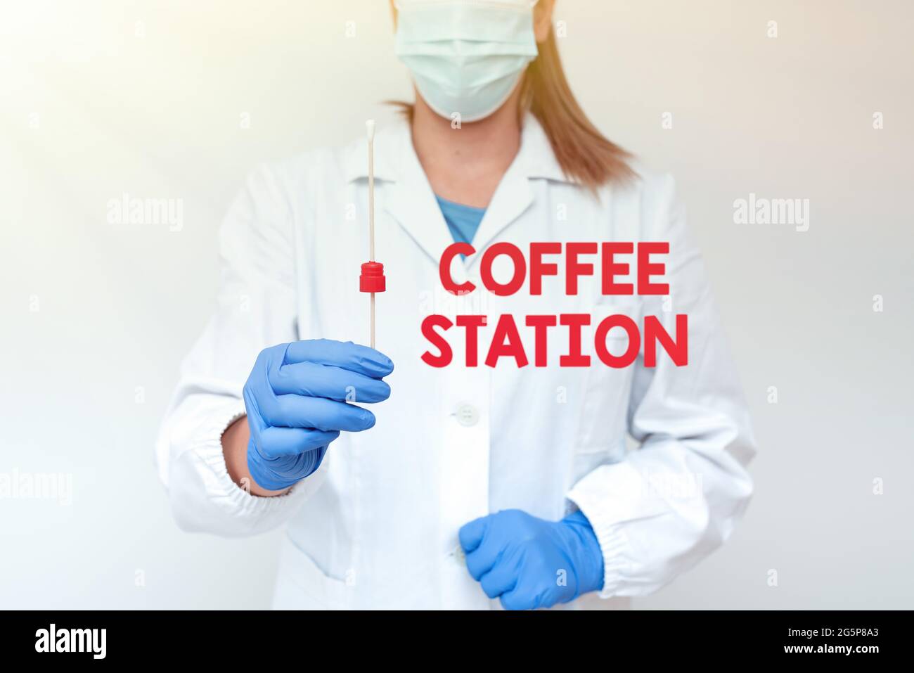 Hand writing sign Coffee Station. Conceptual photo a small, informal ...