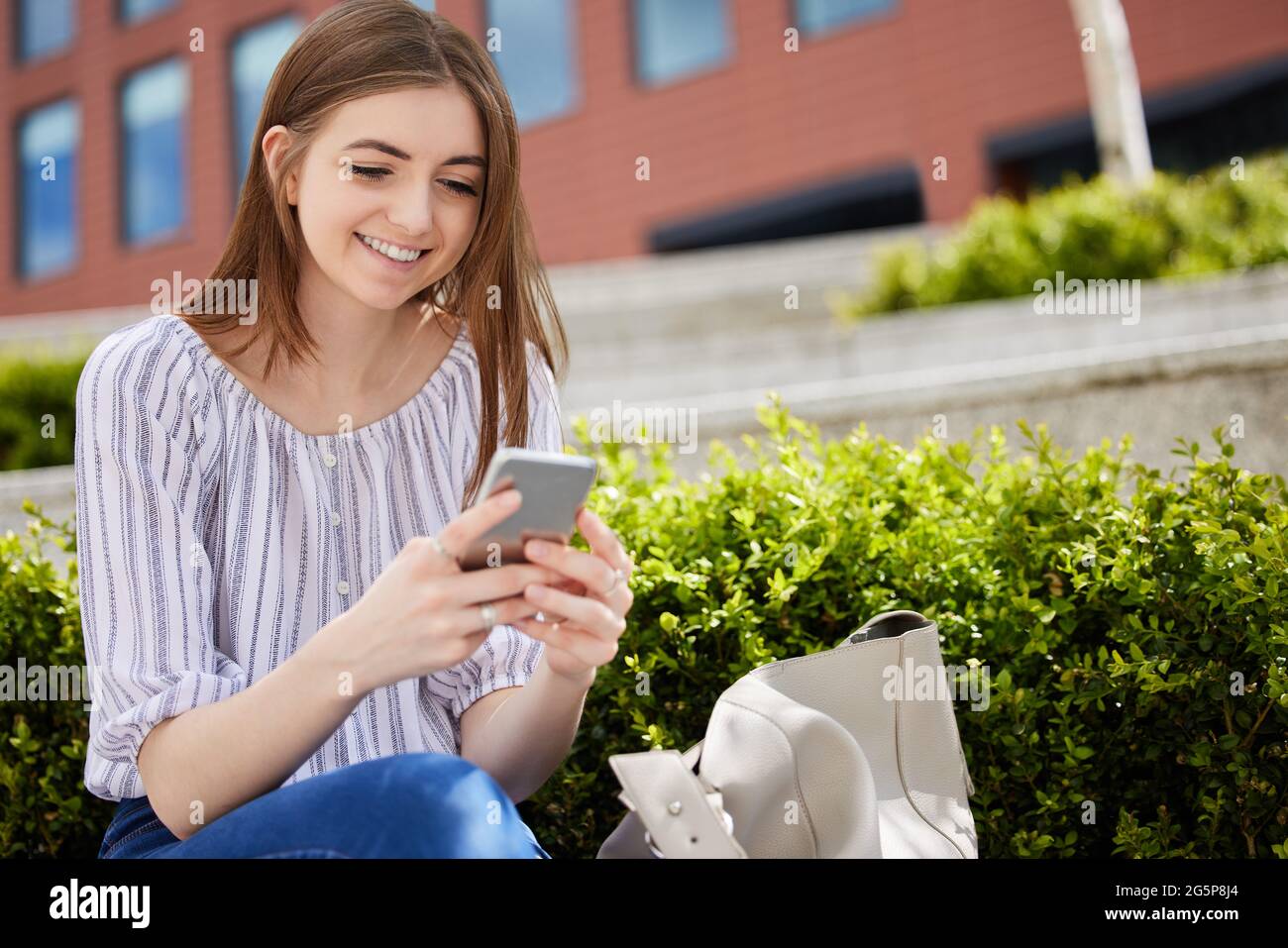 Phone checking hi-res stock photography and images - Alamy