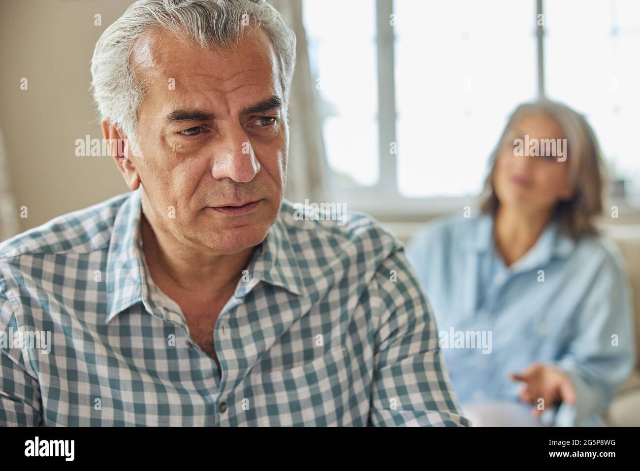 Two seniors have conflict at home hi-res stock photography and images ...