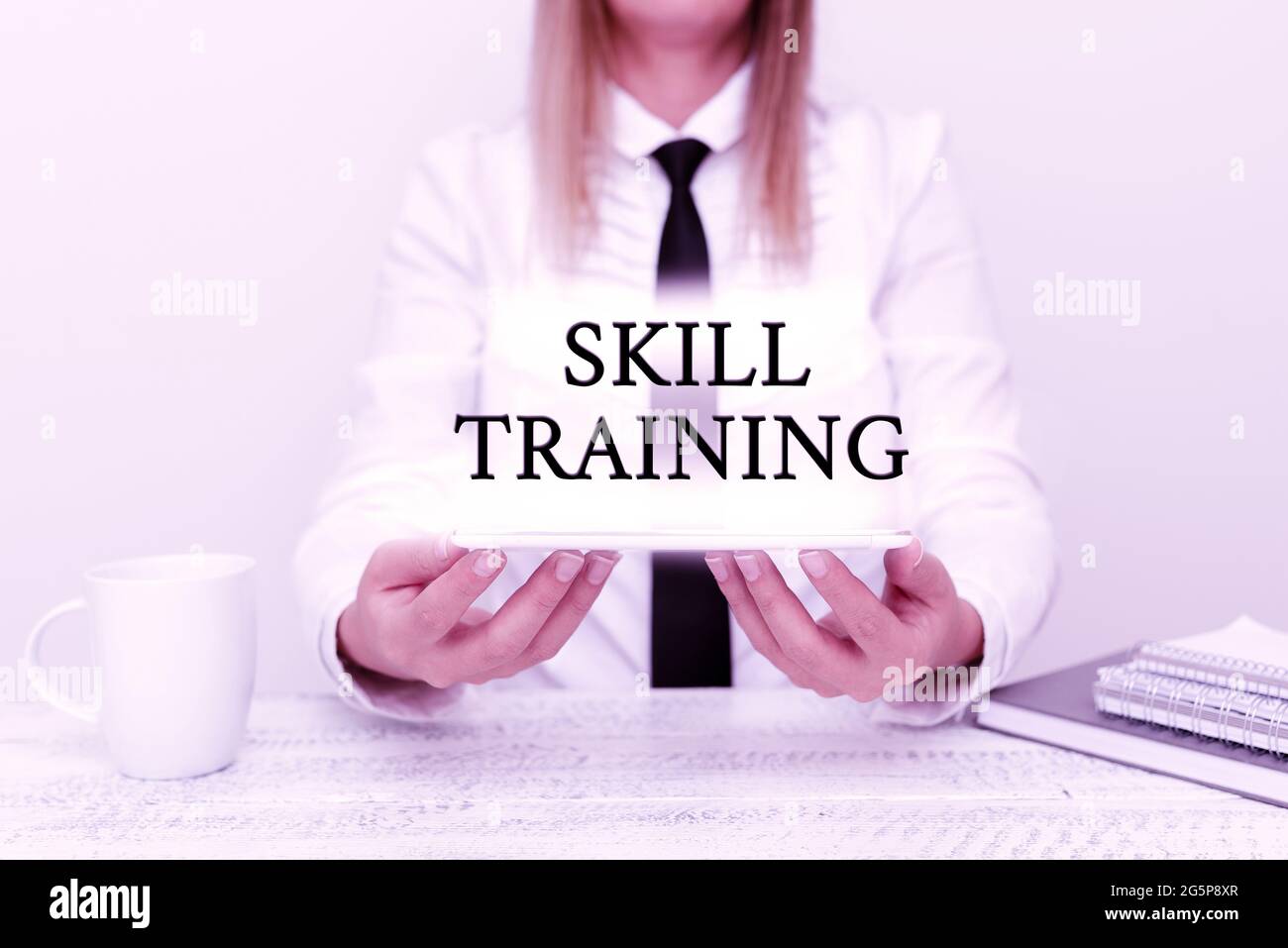 Conceptual display Skill Training. Business showcase designed to gain ...