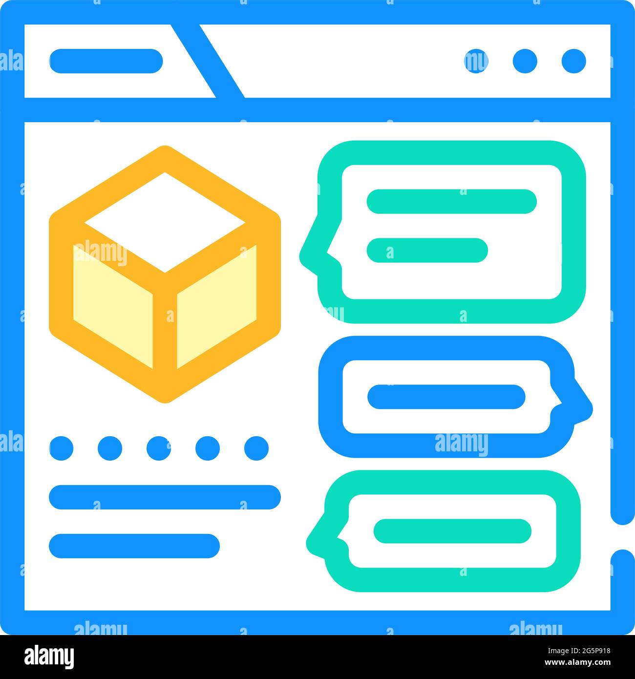 discussion production color icon vector illustration Stock Vector Image ...