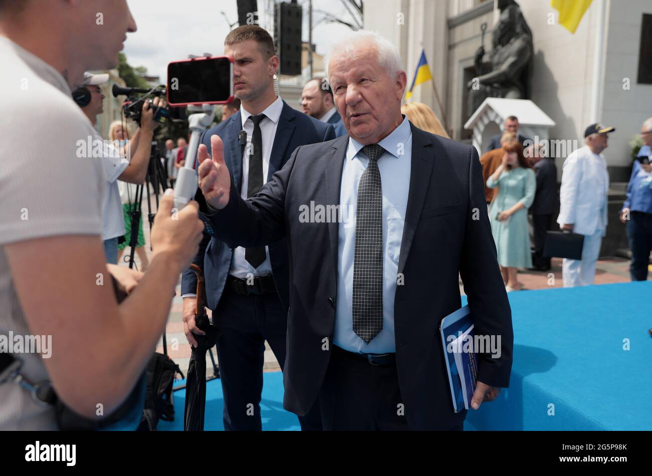 KYIV, UKRAINE - JUNE 28, 2021 - Verkhovna Rada Speaker of the 2nd and ...