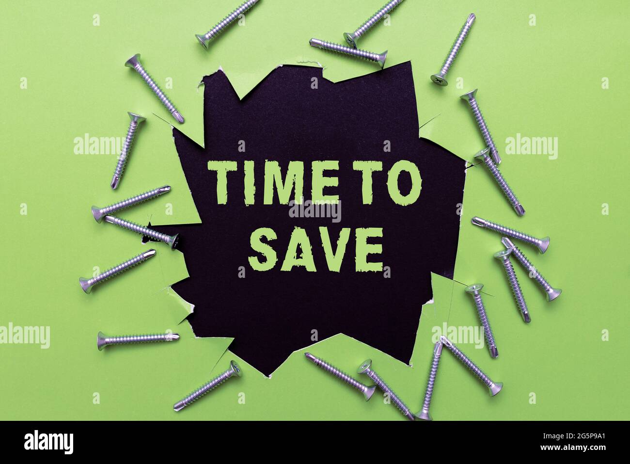 Text sign showing Time To Save. Concept meaning to do something more efficiently that less time ...
