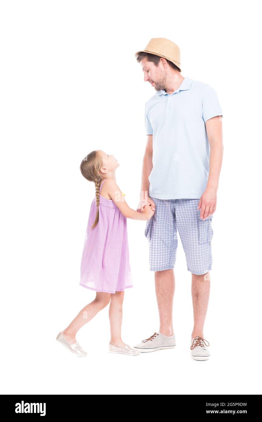 Vertical full length side view portrait of modern handsome Caucasian ...