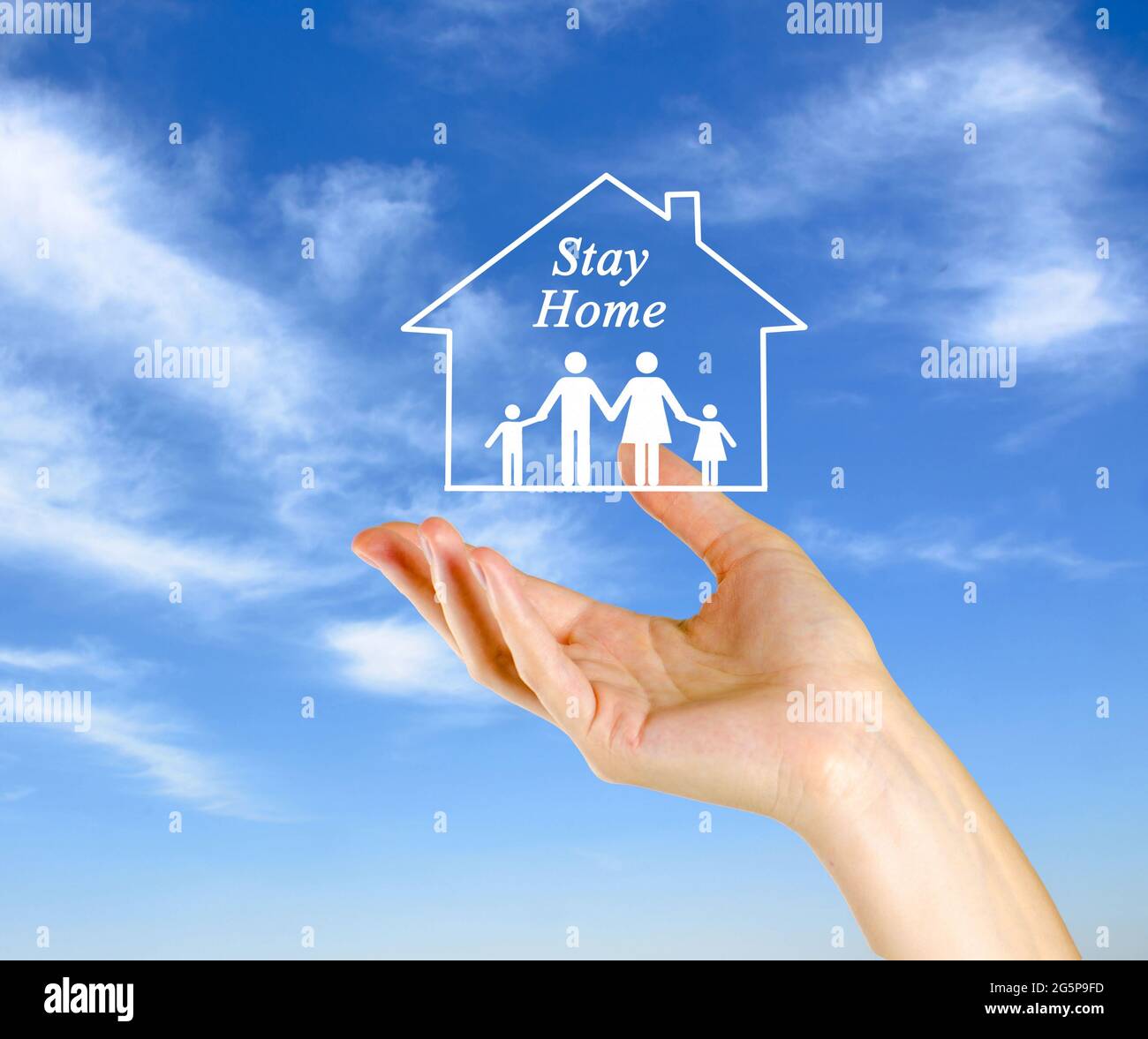 Stay home, stay safe, save lives Stock Photo - Alamy
