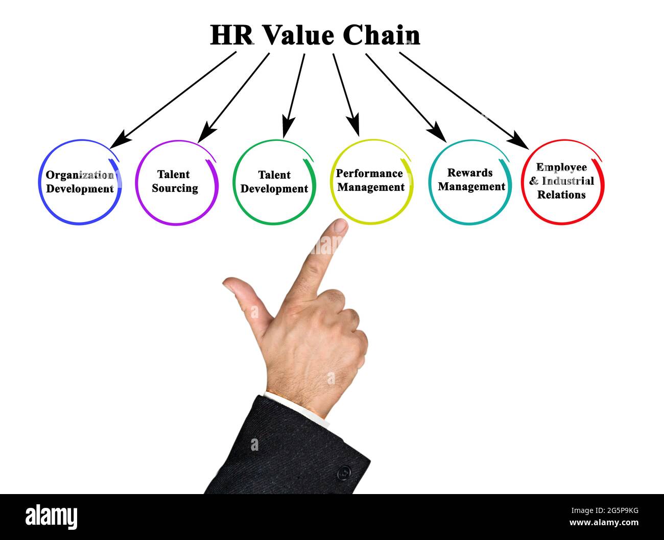 Components of HR Value Chain Stock Photo - Alamy