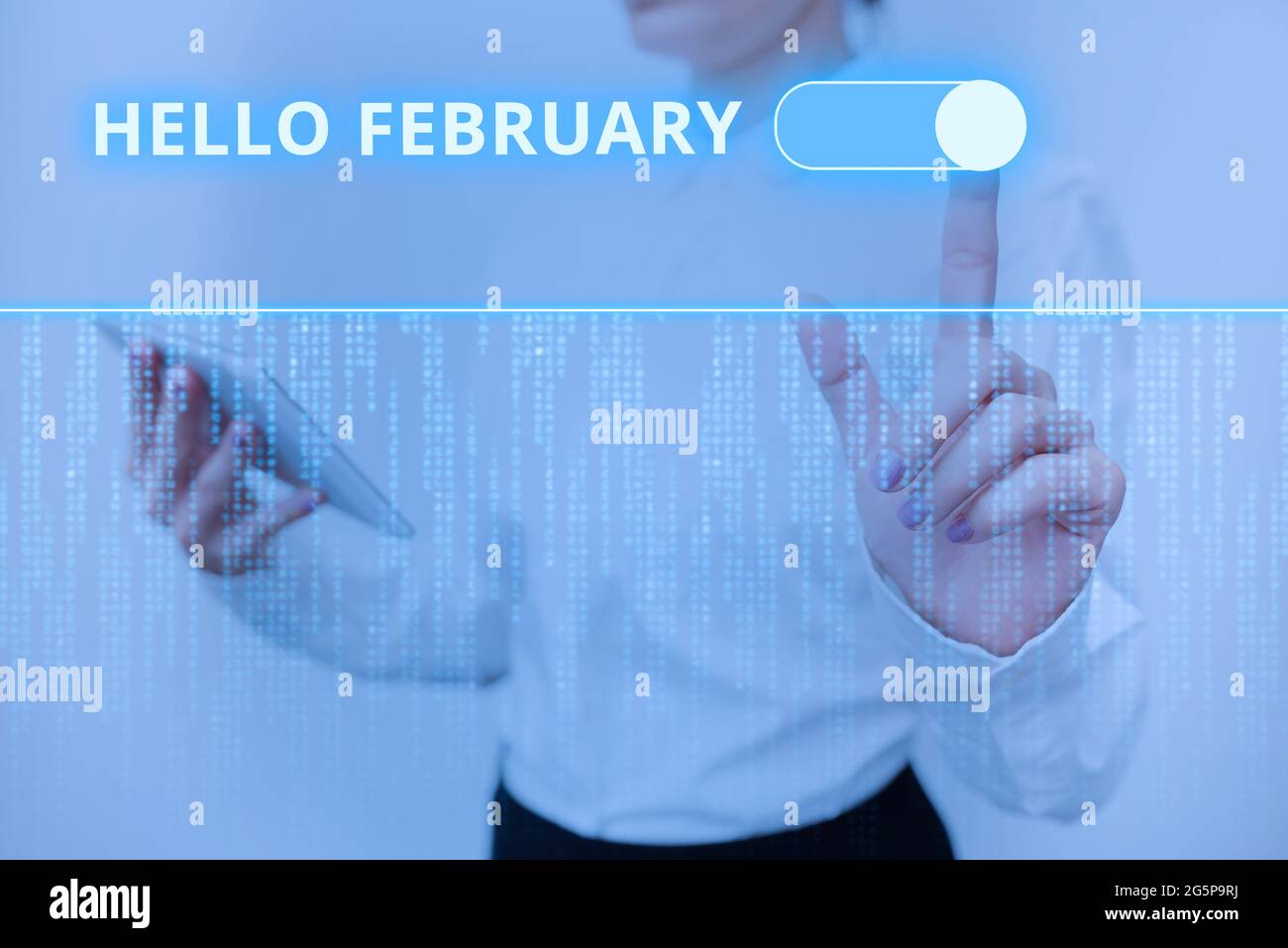 Inspiration showing sign Hello February. Business overview greeting ...