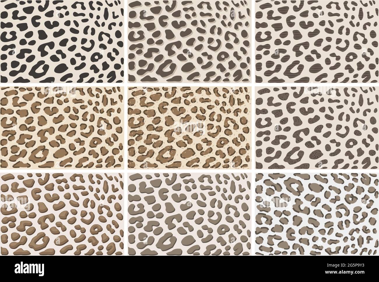 Vector set of trendy leopard prints Stock Vector Image & Art - Alamy
