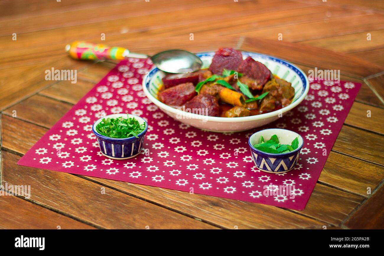 Delicious Indo-Pak food made with beaf Stock Photo - Alamy