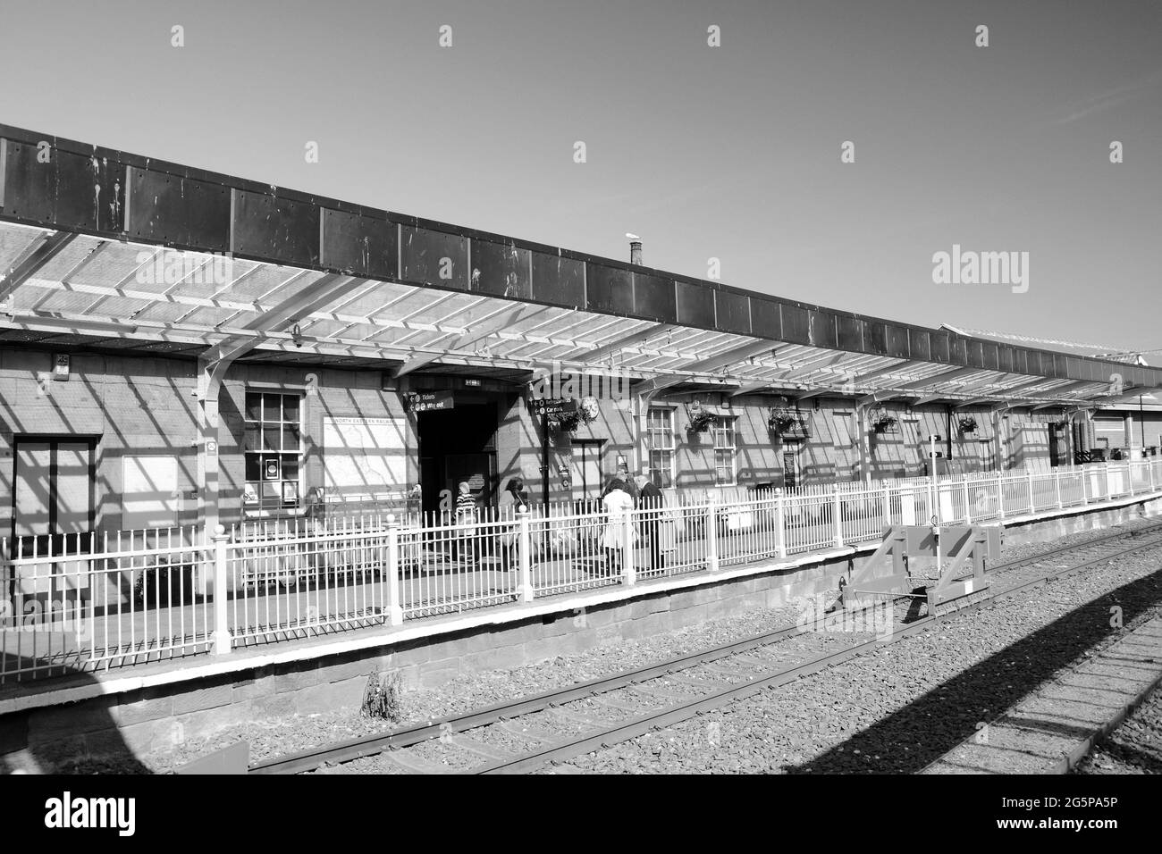 Whitby station Black and White Stock Photos & Images - Alamy