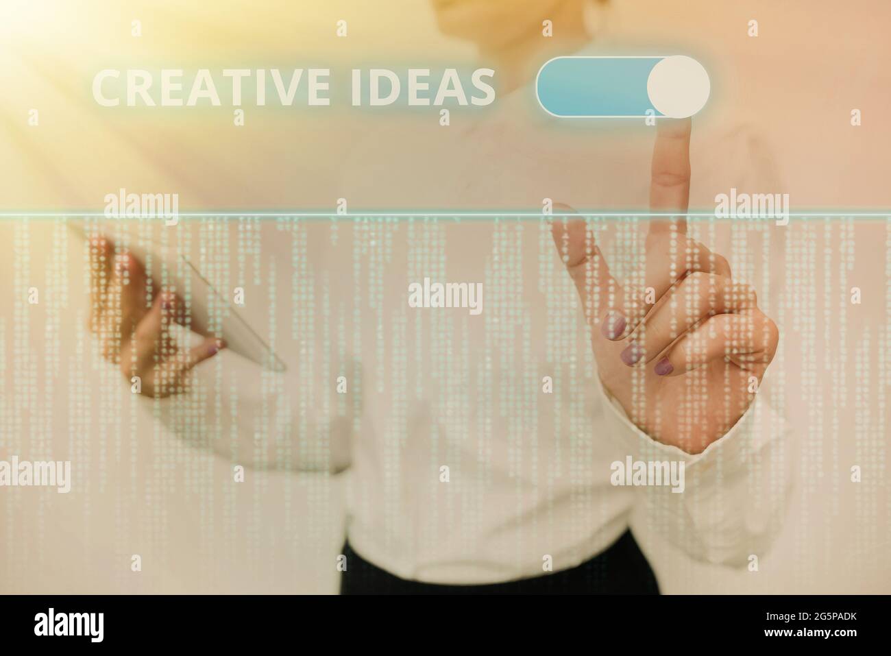 Conceptual caption Creative Ideas. Business idea Unique strategy for ...