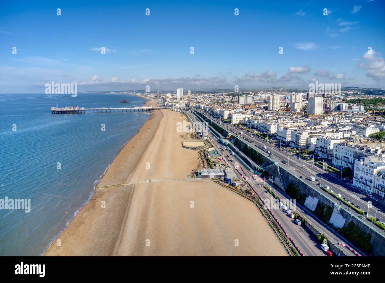 Brighton palace pier aerial hi-res stock photography and images - Alamy