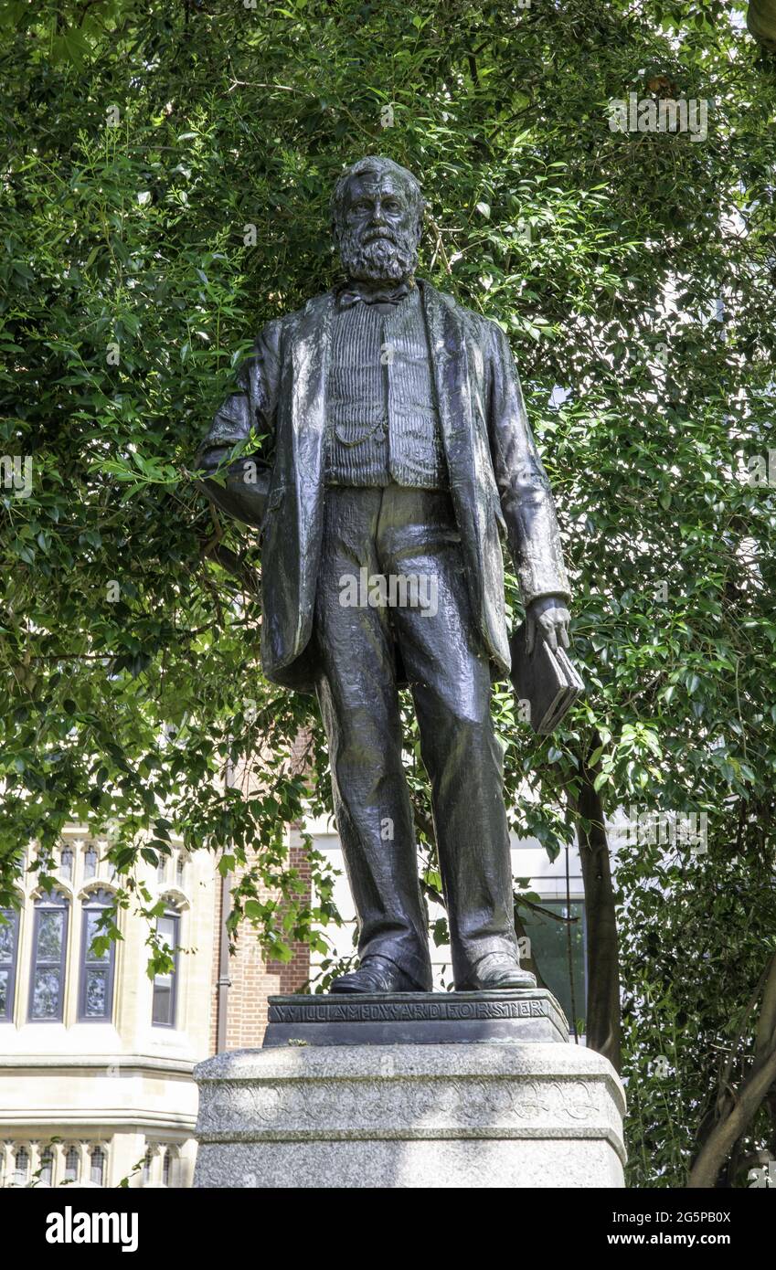 LONDON, UNITED KINGDOM - Jun 23, 2021: A statue of William Edward ...