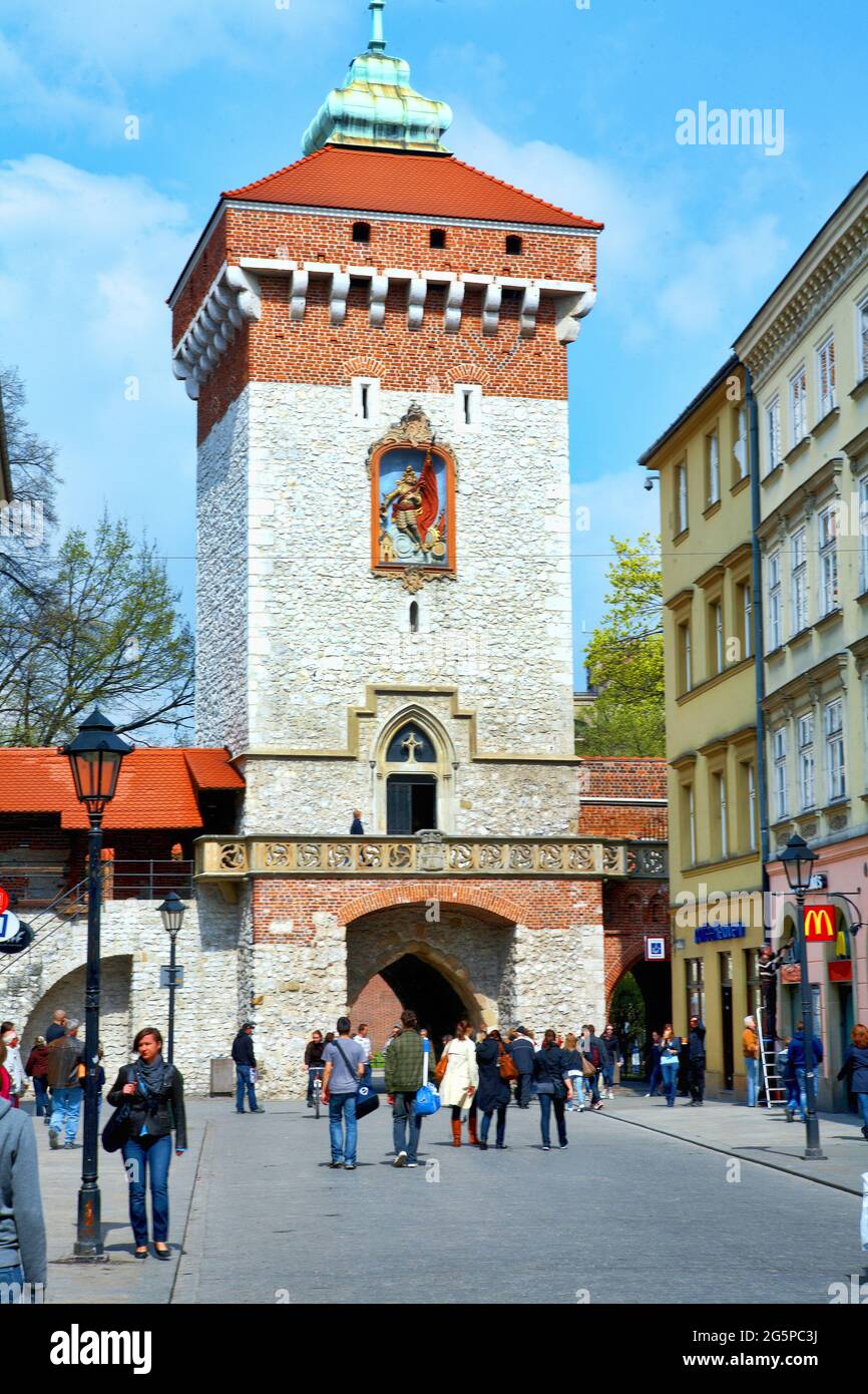 Poland, Krakow, Florian Gate Stock Photo - Alamy