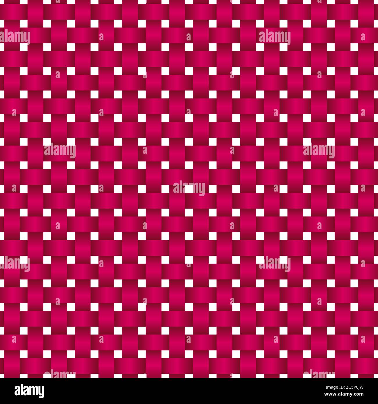 Vector seamless decorative pattern of braided ribbons. White texture ...