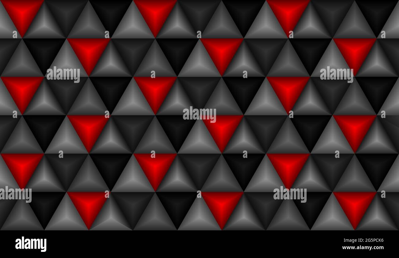 3D triangles background in gradient color. Paper pyramid shapes in ...