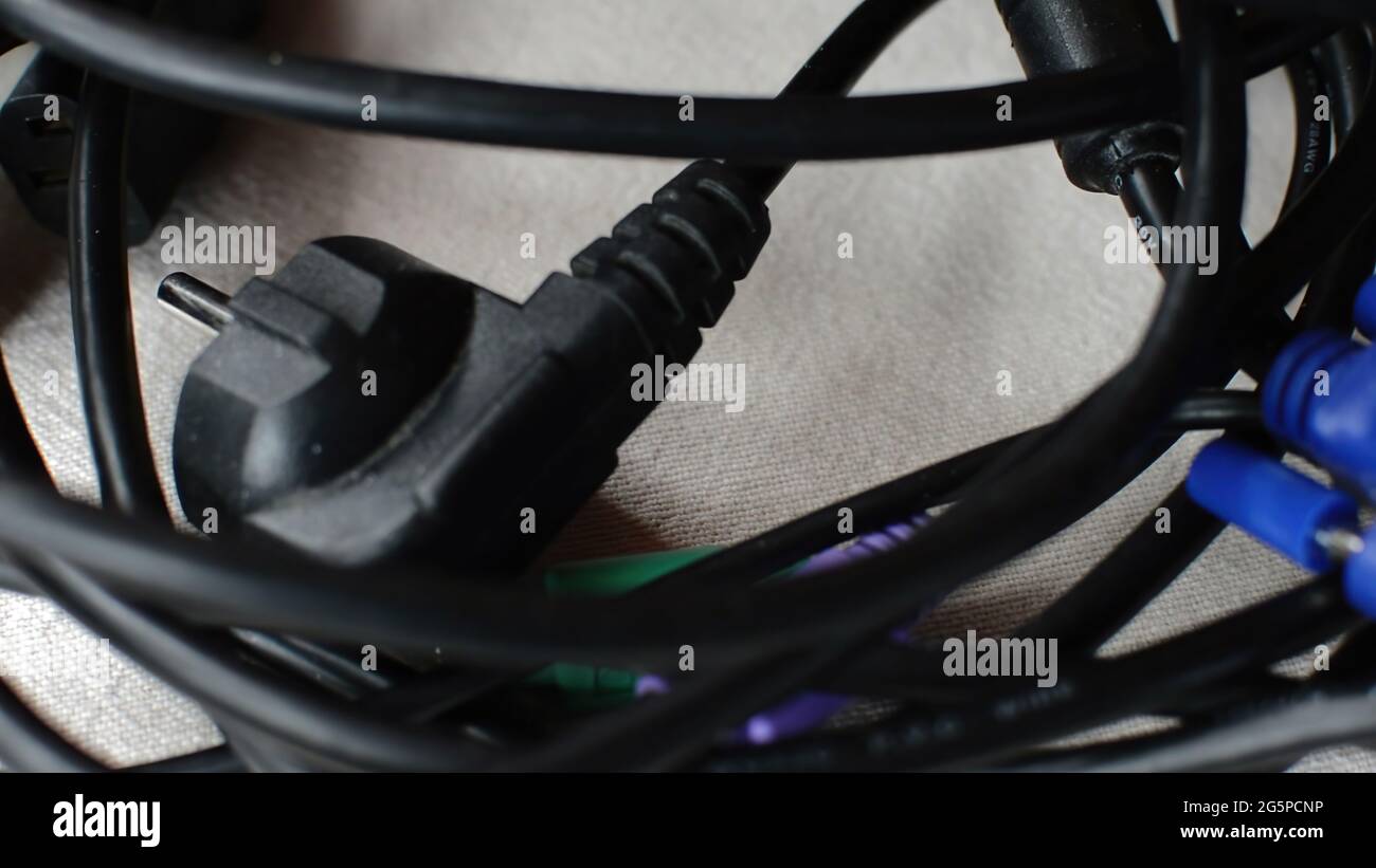 Computer cables adapters hi-res stock photography and images - Alamy