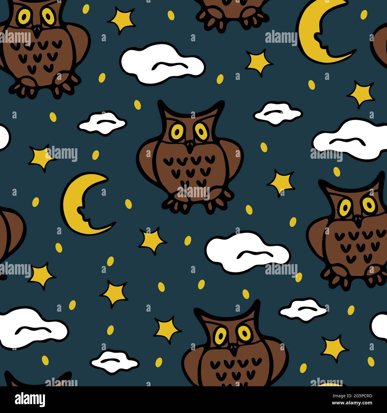 Cute Cartoon Owls Wallpaper