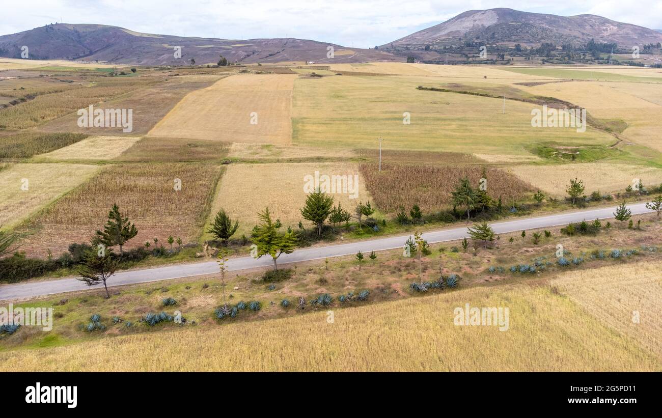 Gorgeous view of the road in the Peruvian Andes in Cusco. Peru Stock ...