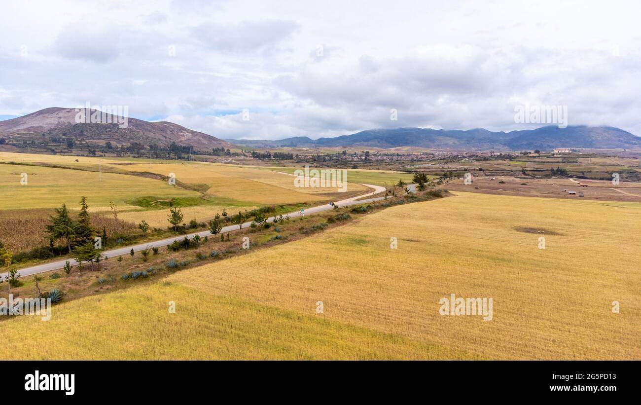 Gorgeous view of the road in the Peruvian Andes in Cusco. Peru Stock ...