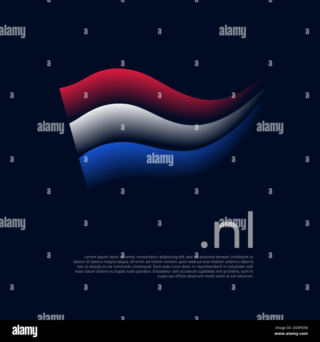 Netherlands flag. Holland flag colors stripes on dark background ...