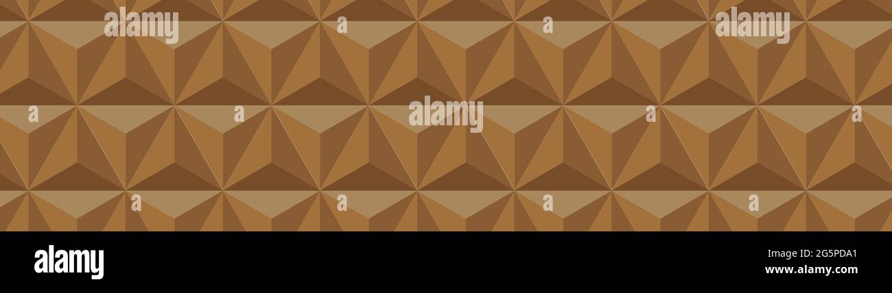Brown abstract background. 3D vector triangle pattern geometry ...