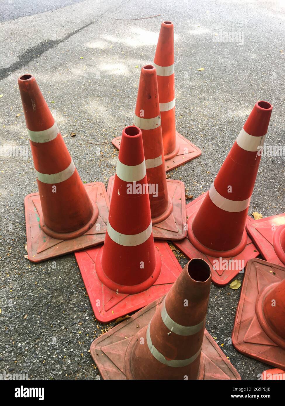 Police warning cones hi-res stock photography and images - Alamy
