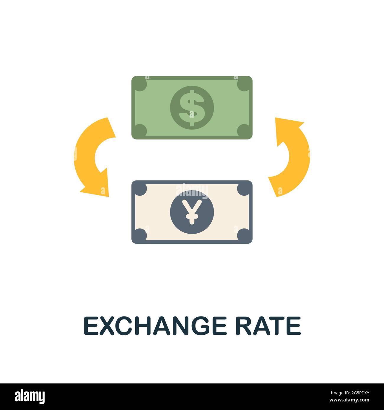 Currency exchange rate vector logo Cut Out Stock Images & Pictures - Alamy