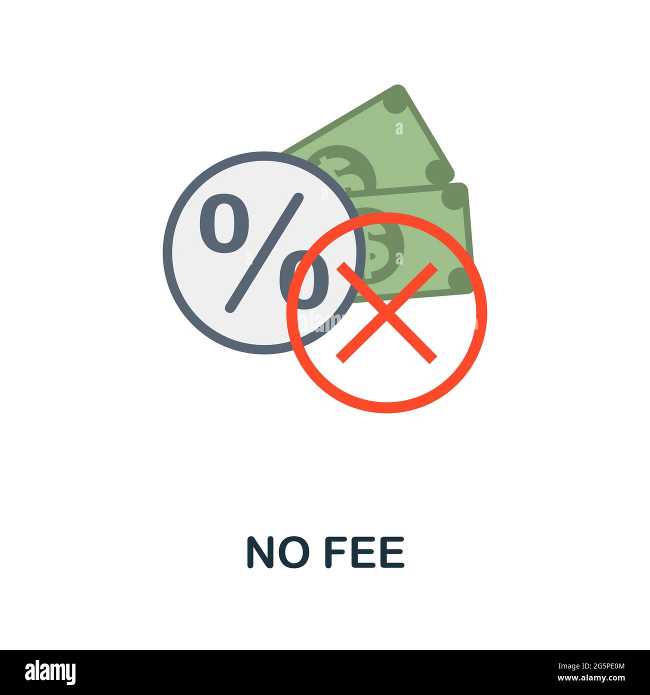 No commission sign Stock Vector Images - Alamy