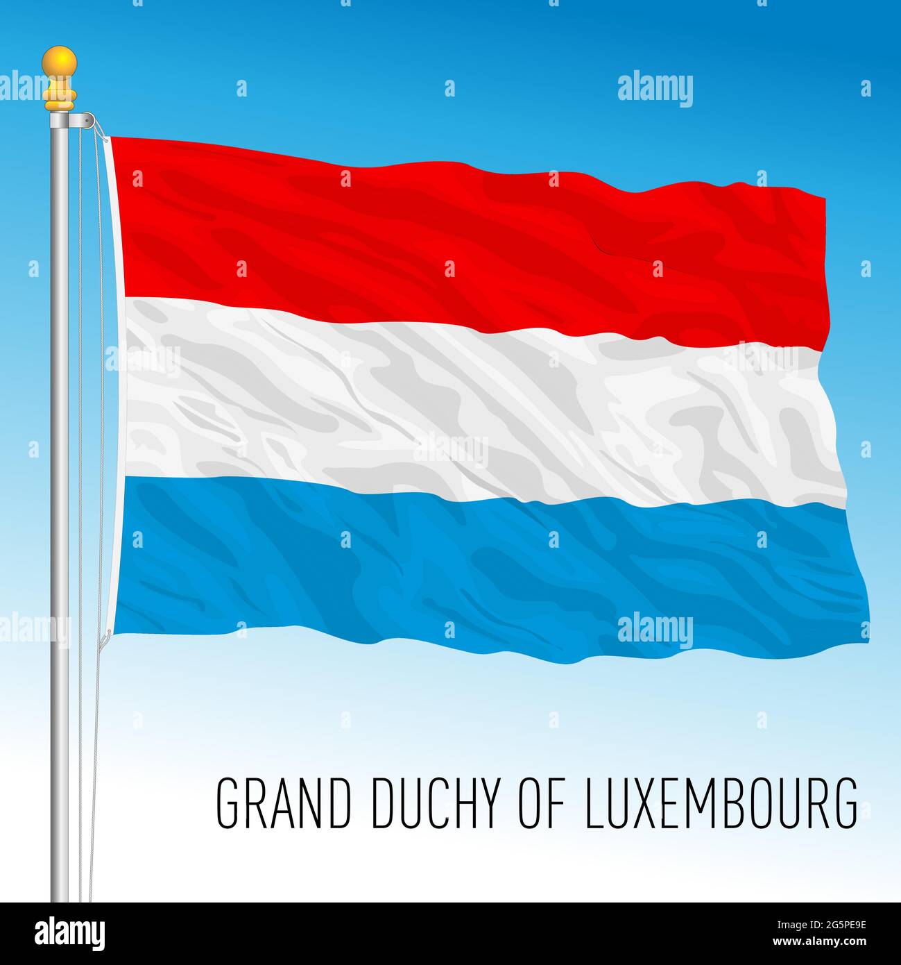 Luxembourg government flag hi-res stock photography and images - Alamy