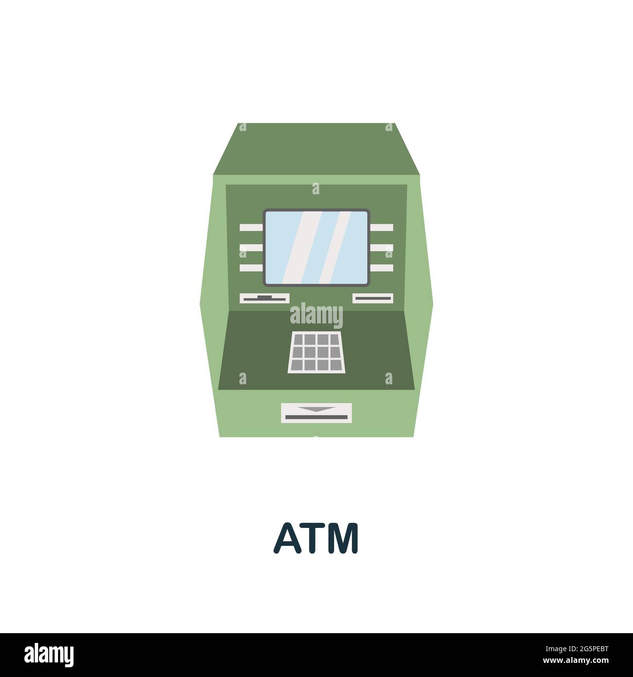Atm icon. Flat sign element from credit collection. Creative Atm icon ...