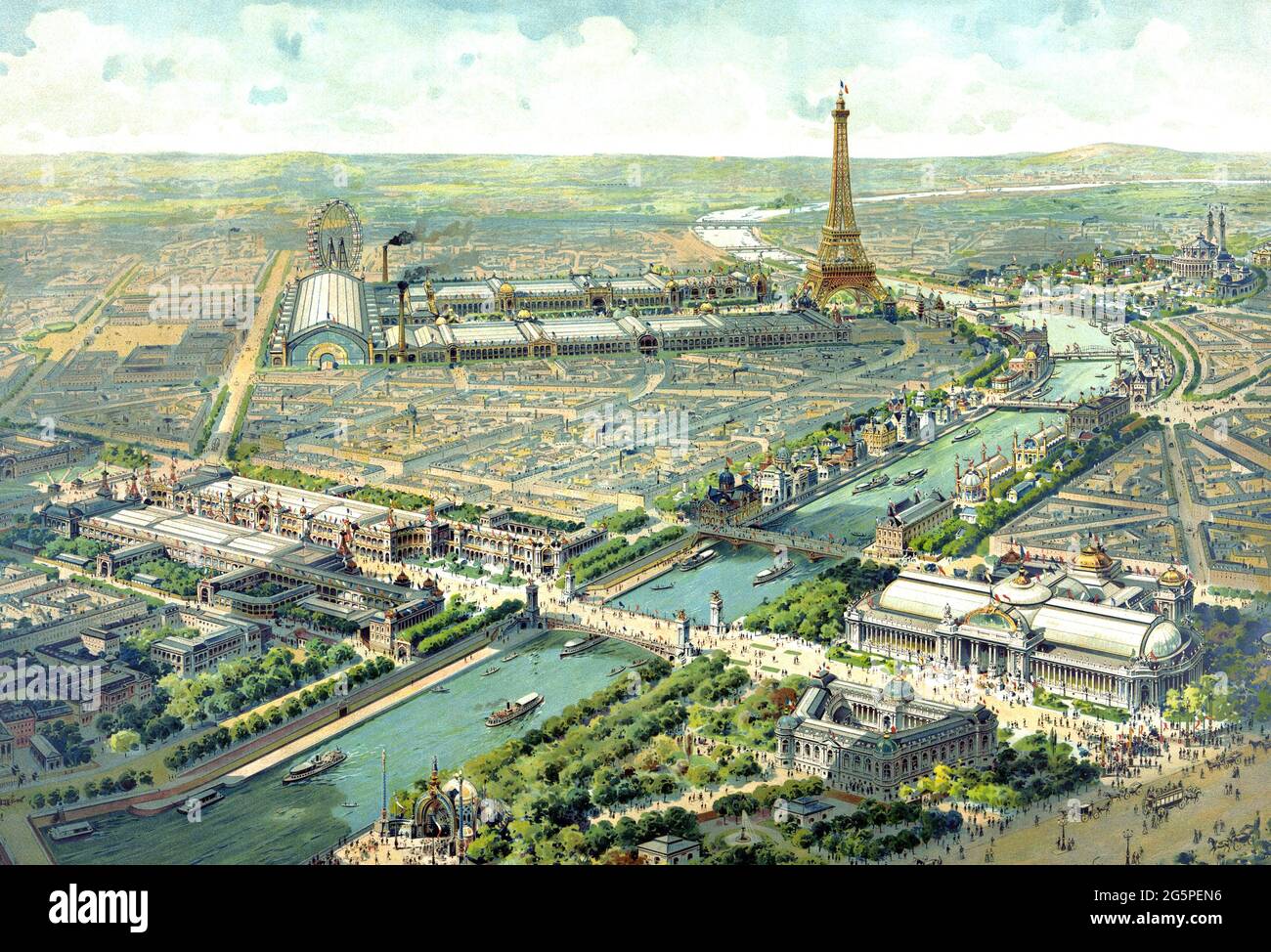 PARIS during the Exposition Universelle in 1900 Stock Photo - Alamy