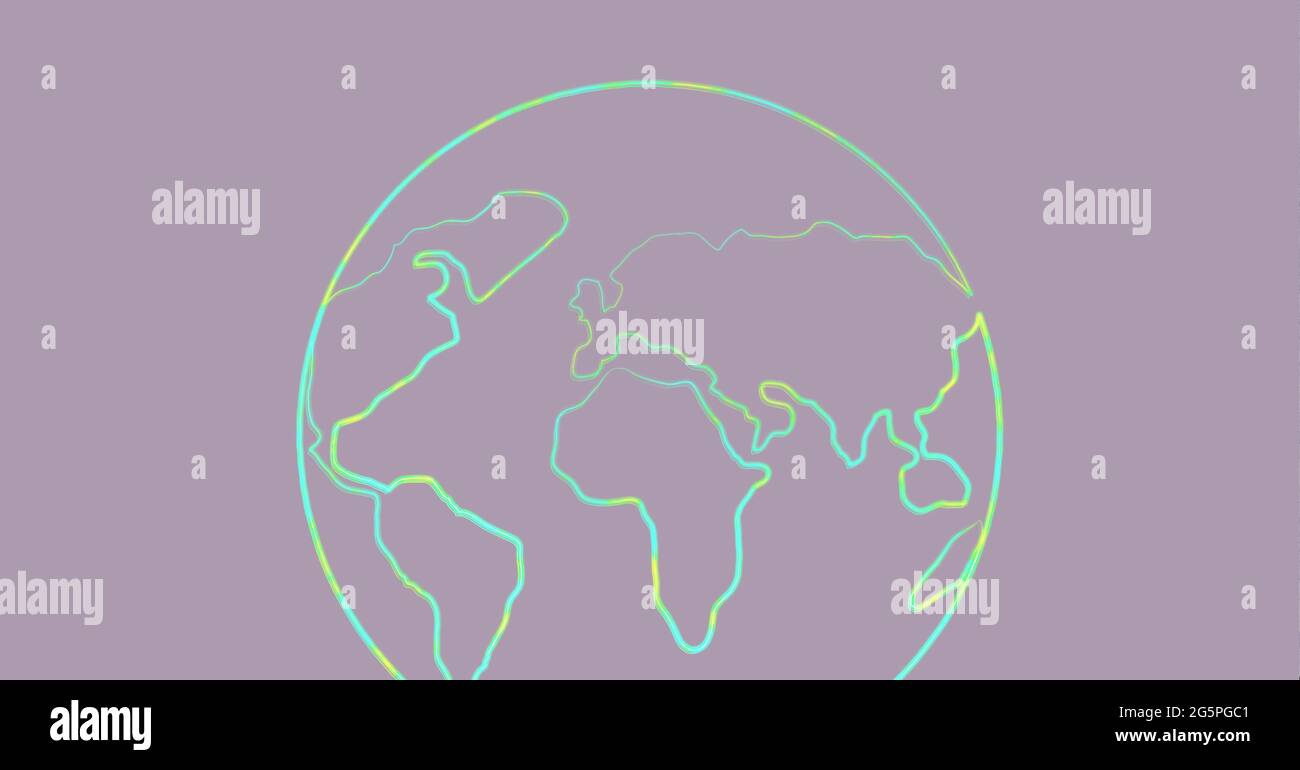 Purple globe world hi-res stock photography and images - Alamy