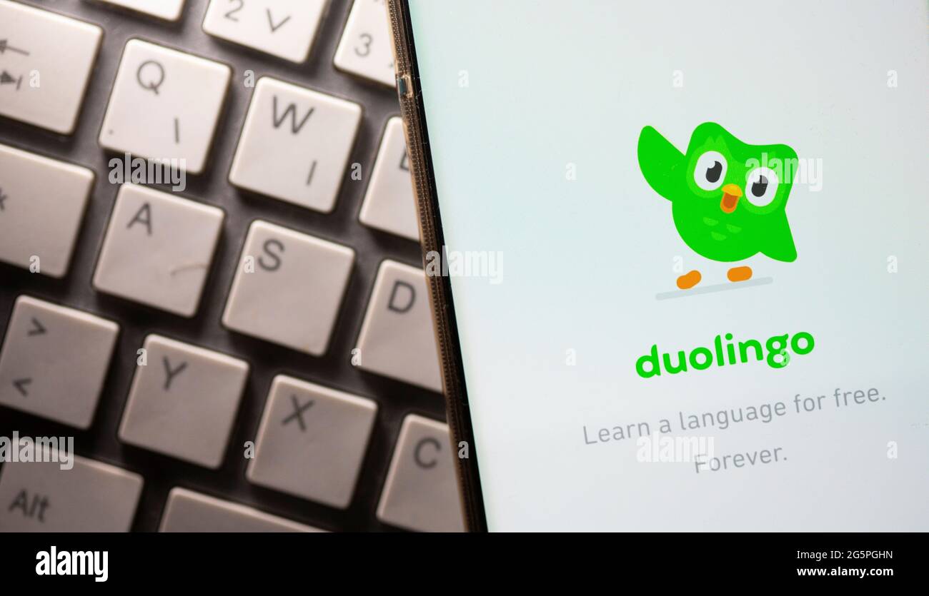 Duolingo logo hi-res stock photography and images - Alamy