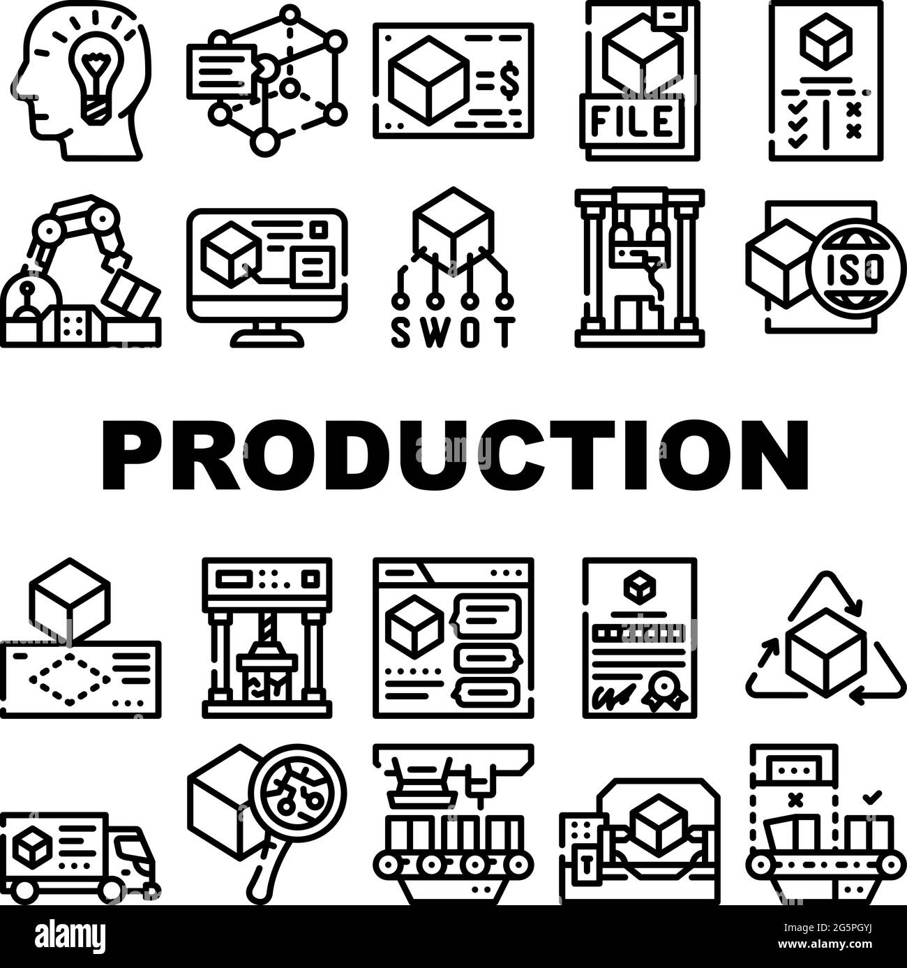Swot analysis concept for business Black and White Stock Photos ...