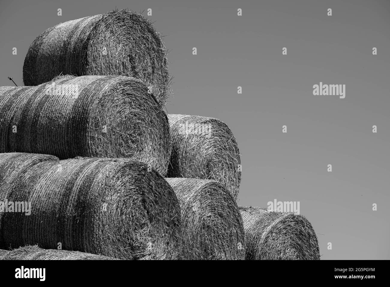 Geometric Hay Stack Forms in Nature Stock Photo - Alamy