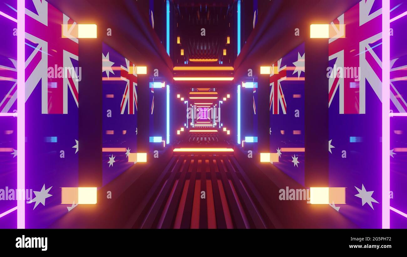 Futuristic 3D illustration background wallpaper Stock Photo - Alamy