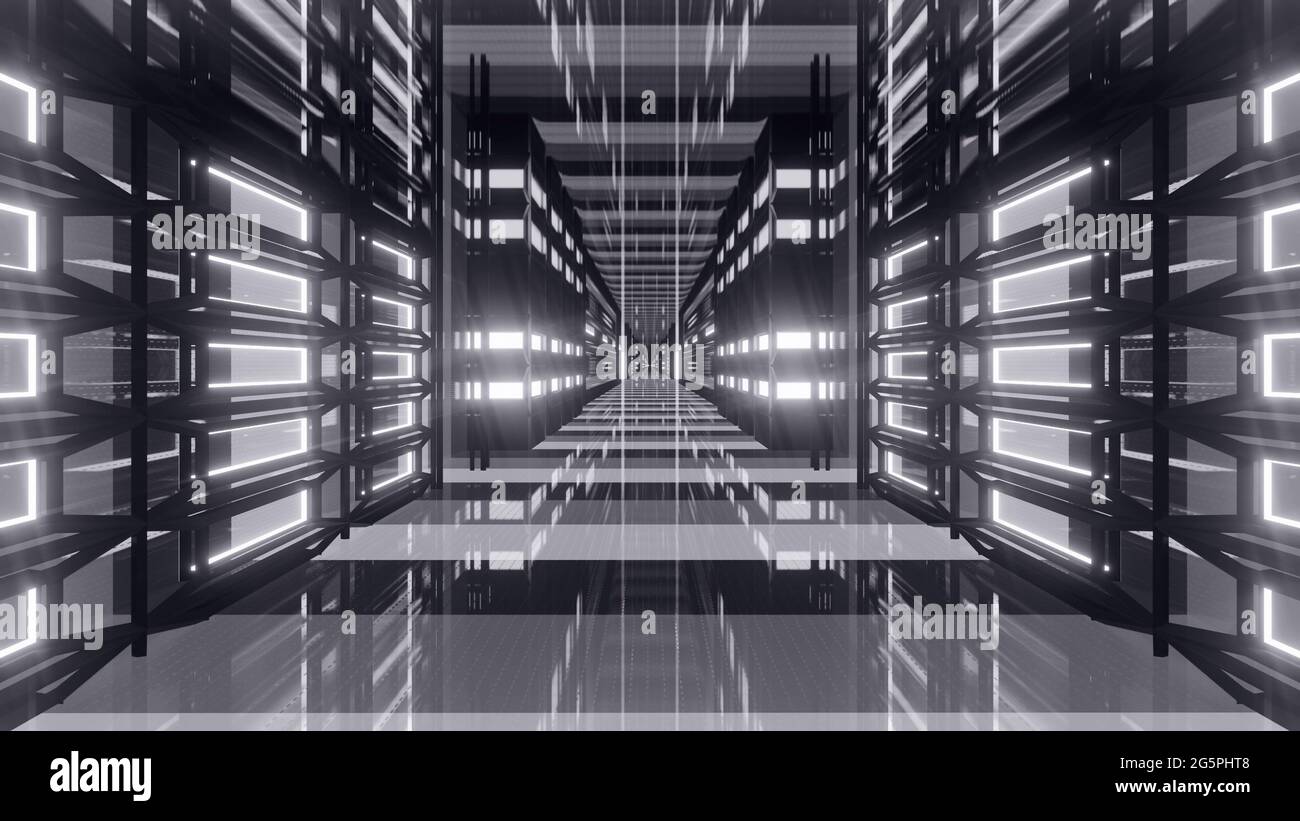 Futuristic 3D illustration background wallpaper Stock Photo - Alamy