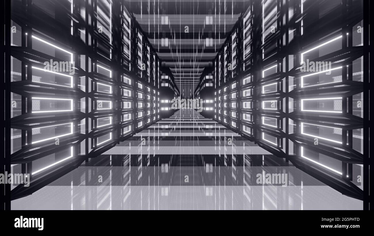 Futuristic 3D illustration background wallpaper Stock Photo - Alamy