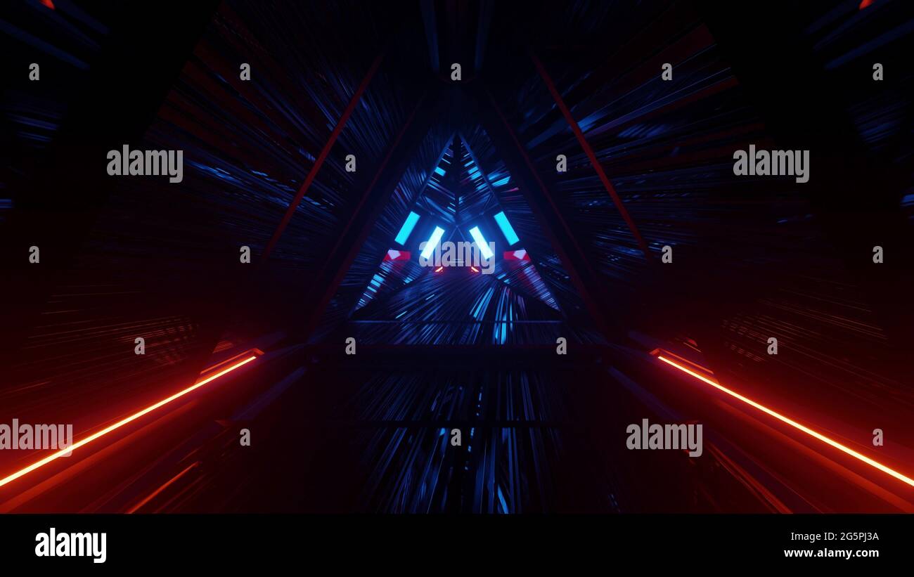 Futuristic 3D illustration background wallpaper Stock Photo - Alamy