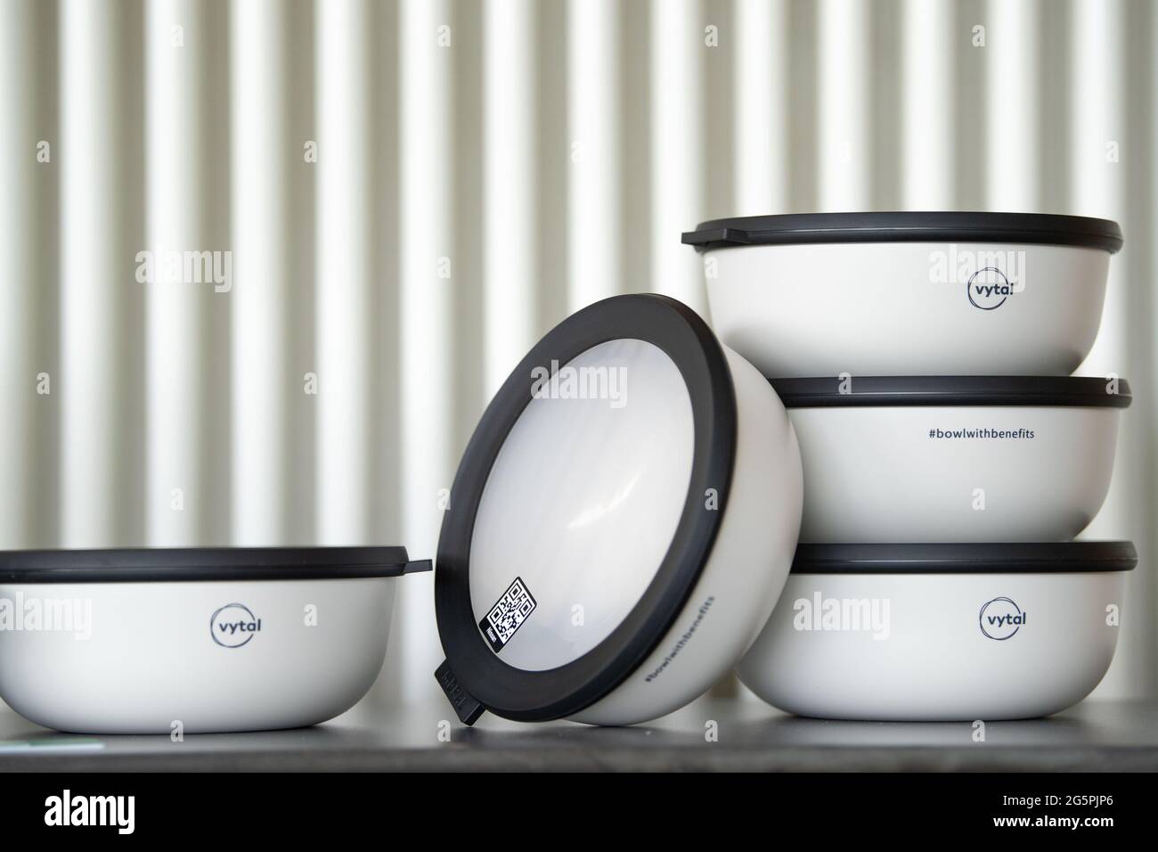 Cologne, Germany. 29th June, 2021. Reusable containers from the ...