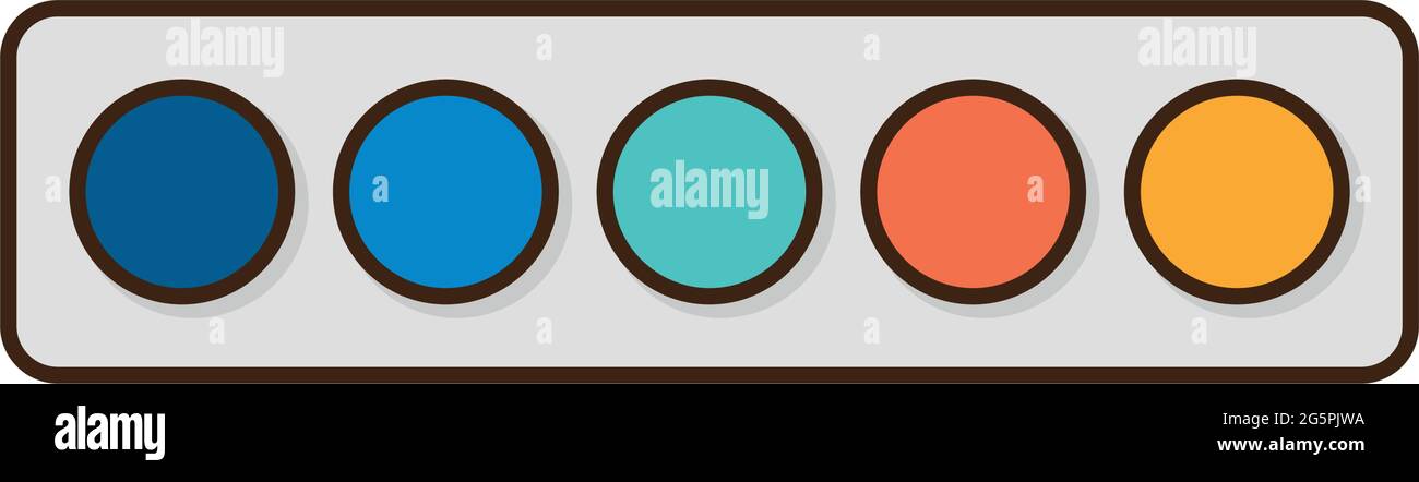 Paint palette buttons Stock Vector Image & Art - Alamy