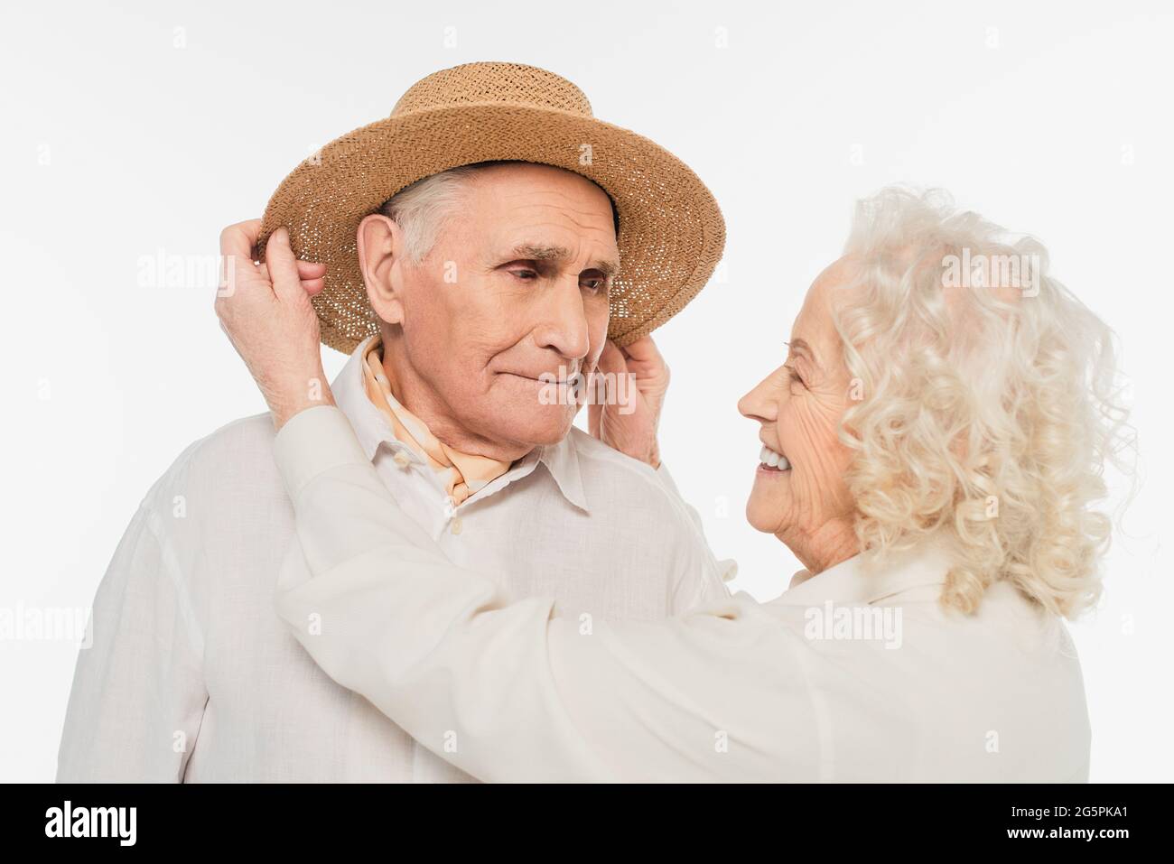 Adjusting hat hi-res stock photography and images - Alamy