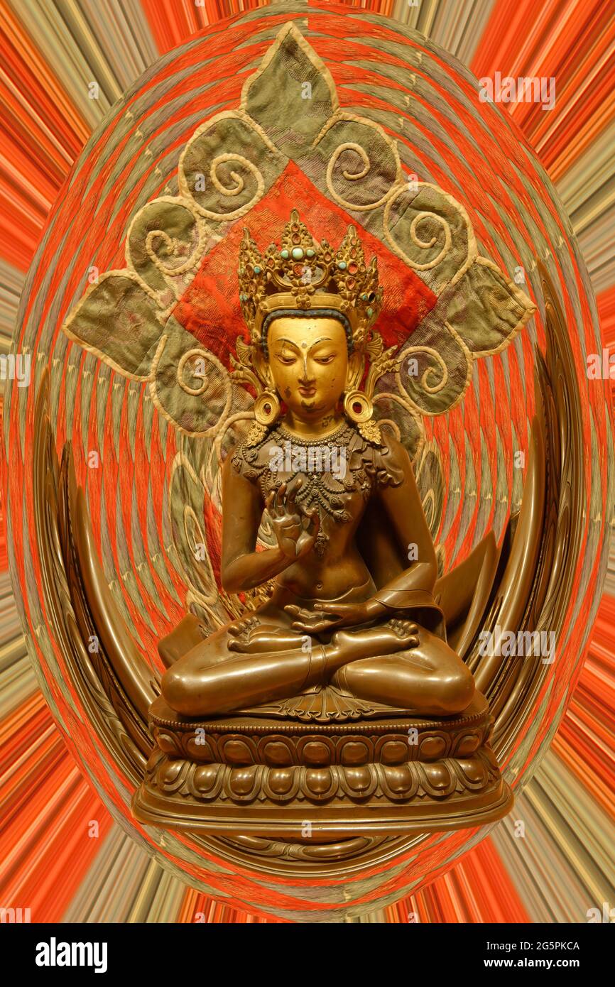 Amoghasiddhi statue, The Buddha of Unfailing Success, One of the Five ...